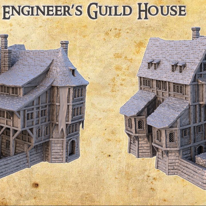 3D Printable Engineer Guild House - Tabletop Terrain - 28 MM by MiniatureLand